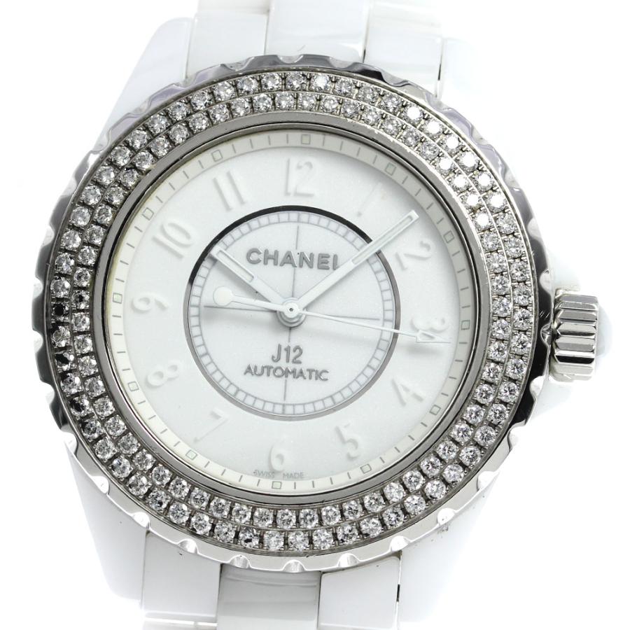 CHANEL シャネル H3443 J12 ホワイトファントム アフターダイヤベゼル 自動巻き メンズ _809275 : CLOSER ...