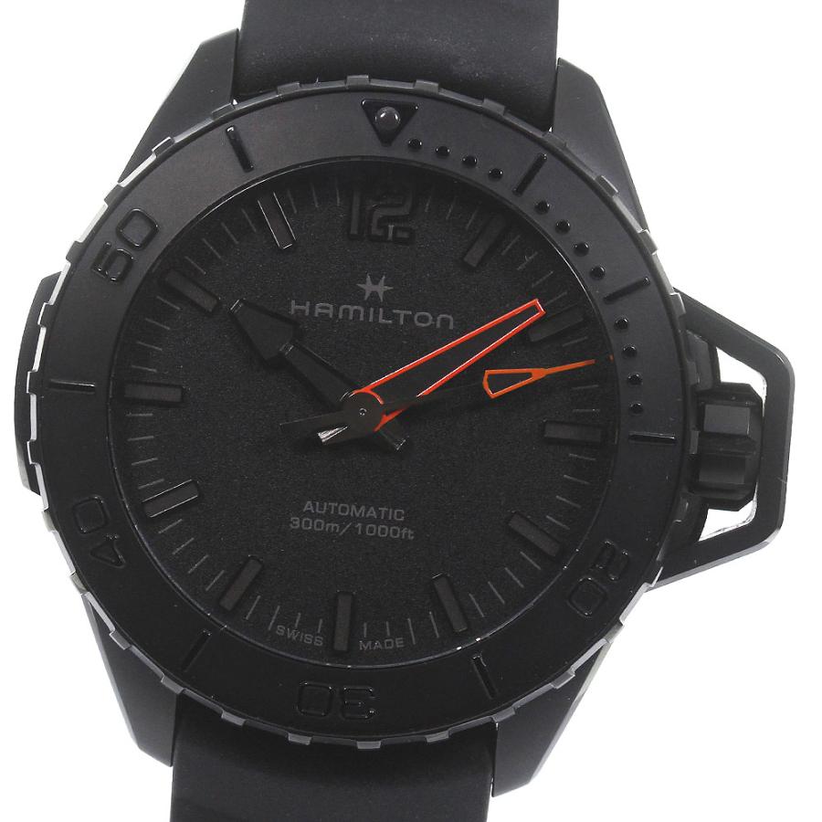 HAMILTON ハミルトン H77845330 カーキ ネイビー オープンウォーター 自動巻き メンズ 美品 箱・保証書付き_810225 ...