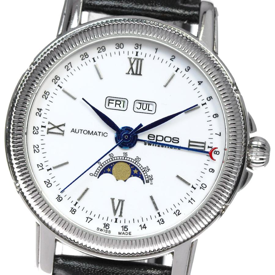 エポス EPOS 3191 ラウンド トリプルカレンダー ムーンフェイズ 自動巻き メンズ 保証書付き_810229 : CLOSER Yahoo!ショップ - 通販 - Yahoo!ショッピング