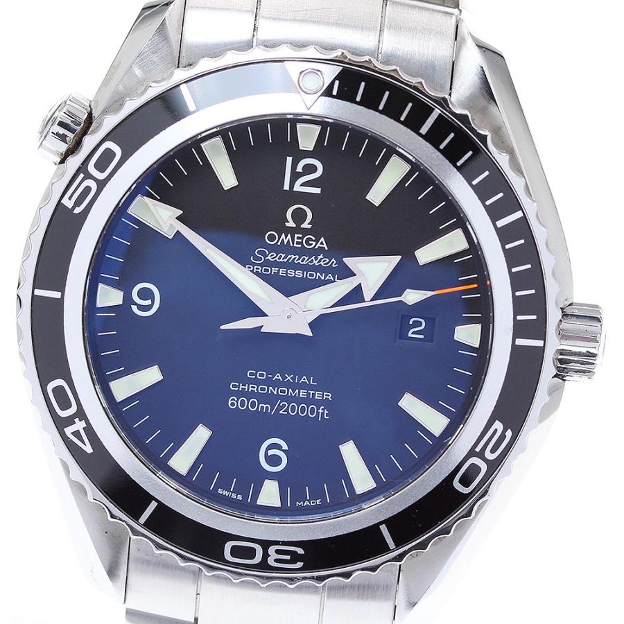 OMEGA オメガ 2200.50 シーマスター600 プラネットオーシャン デイト 自動巻き メンズ 保証書付き_810392 ...
