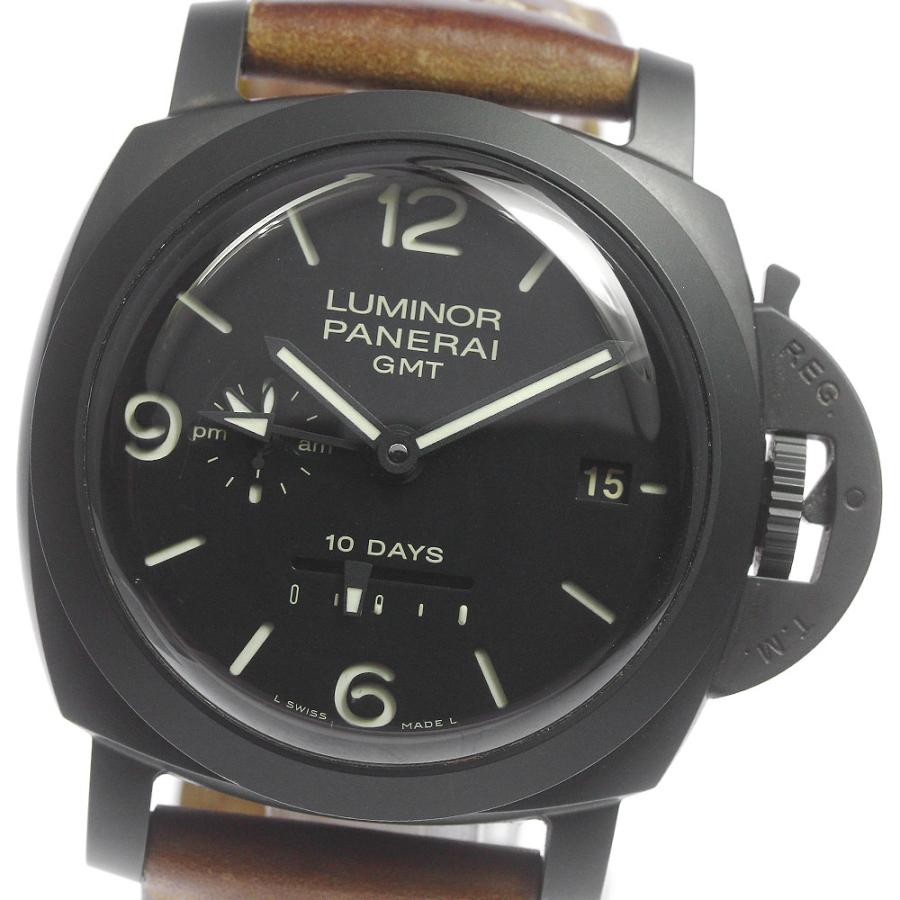 OFFICINE PANERAI パネライ PAM00335 ルミノール 1950 10デイズ GMT 自動巻き メンズ _811111 ...