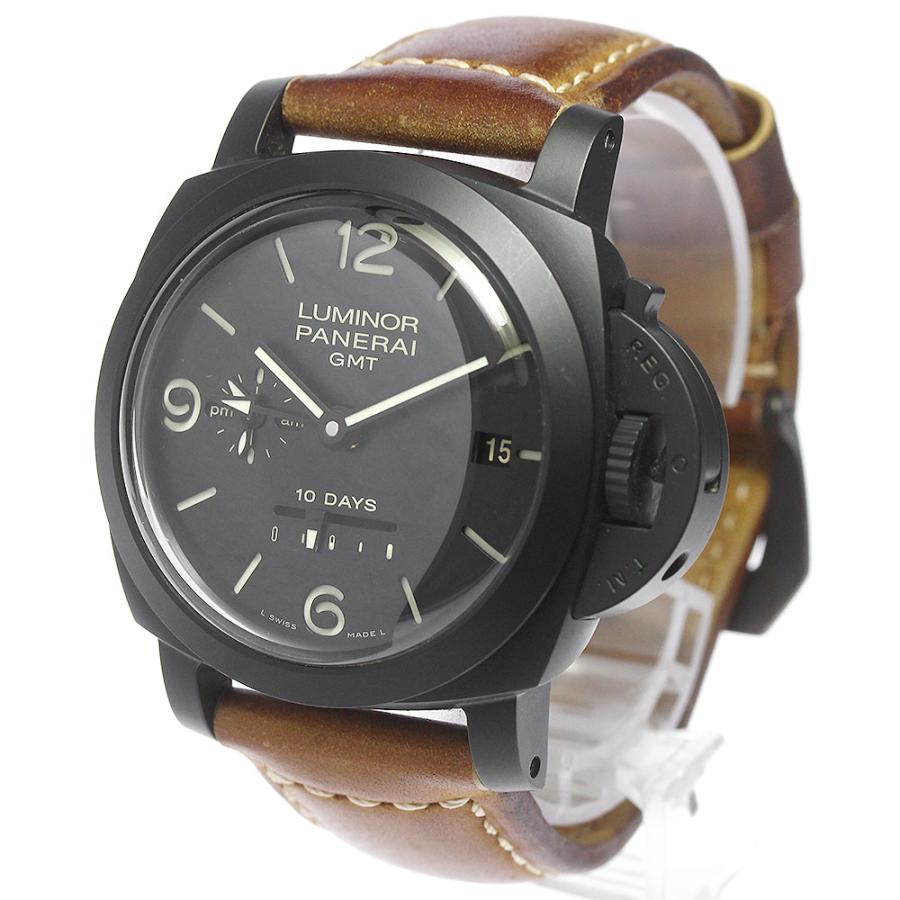OFFICINE PANERAI パネライ PAM00335 ルミノール 1950 10デイズ GMT 自動巻き メンズ _811111 ...