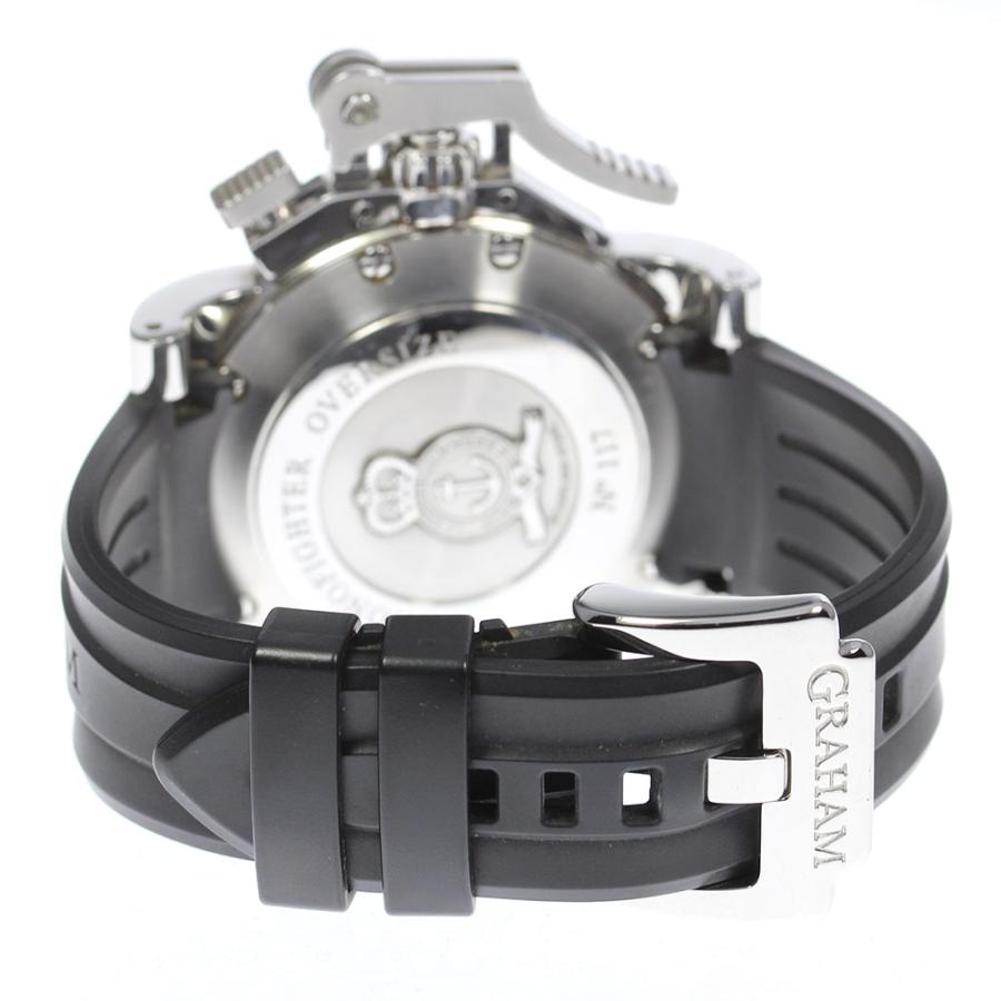 GRAHAM グラハム 20VDES.B02A.K10B クロノファイター オーバーサイズ クロノグラフ デイト 自動巻き メンズ 保証書付き ...