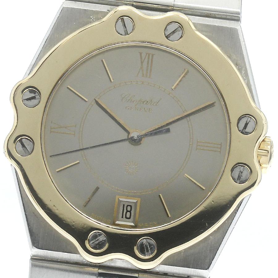 Chopard ショパール 8023A サンモリッツ YGベゼル デイト クォーツ メンズ _812687 : CLOSER Yahoo!ショップ - 通販 - Yahoo!ショッピング