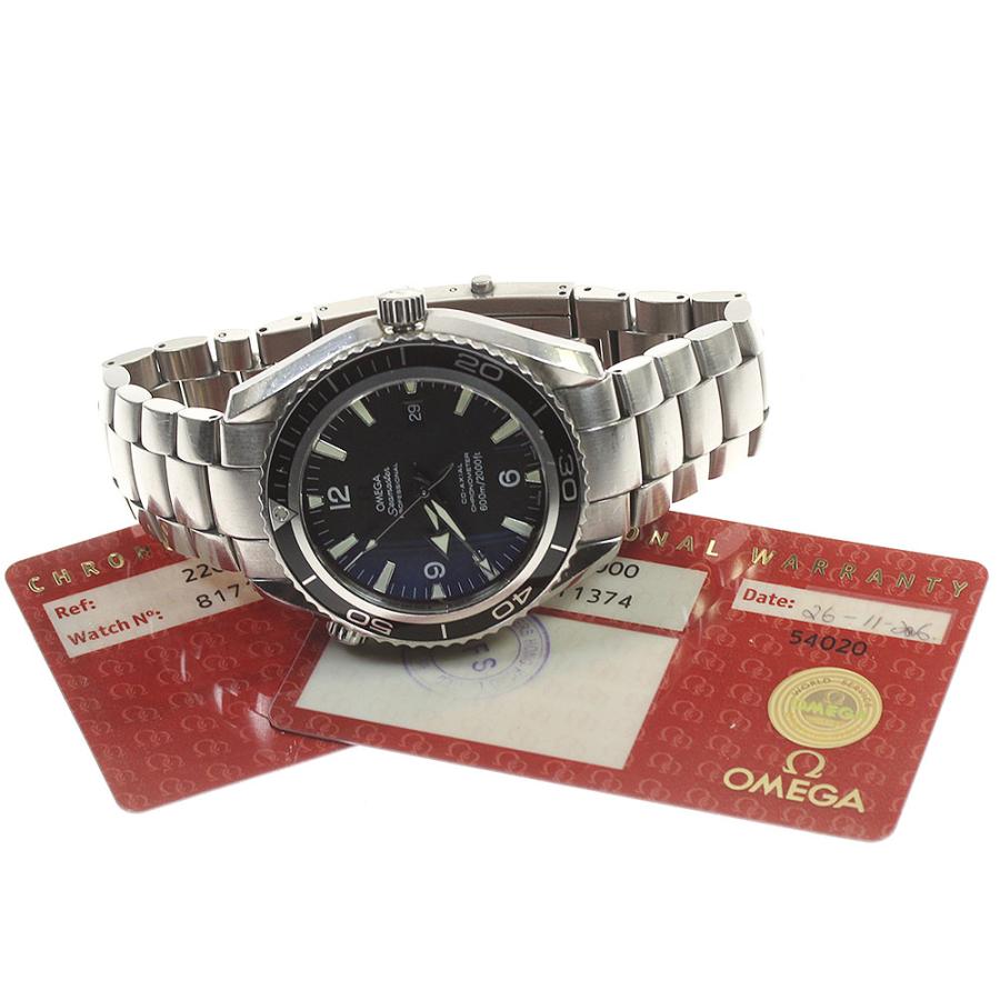 訳あり オメガ OMEGA 2200.50 シーマスター600 プラネットオーシャン 自動巻き メンズ 保証書付き_813046 : ...