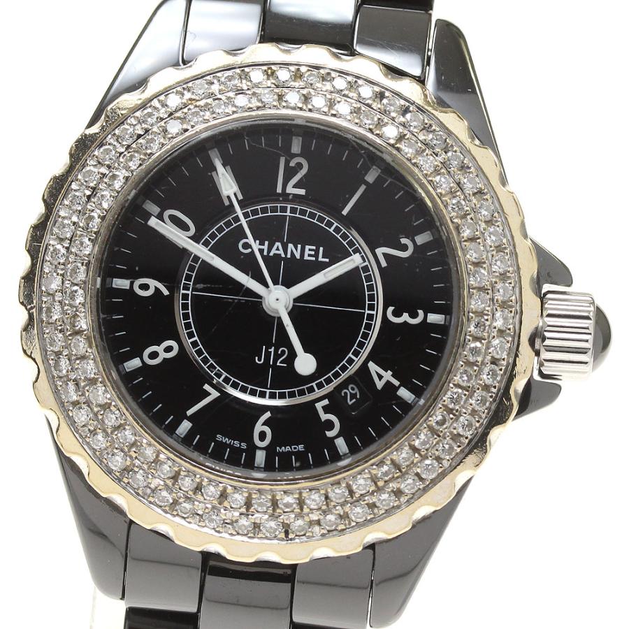 CHANEL シャネル H0682 J12 黒セラミック 33MM アフターダイヤベゼル クォーツ レディース _813108 : CLOSER Yahoo!ショップ - 通販 - Yahoo ...
