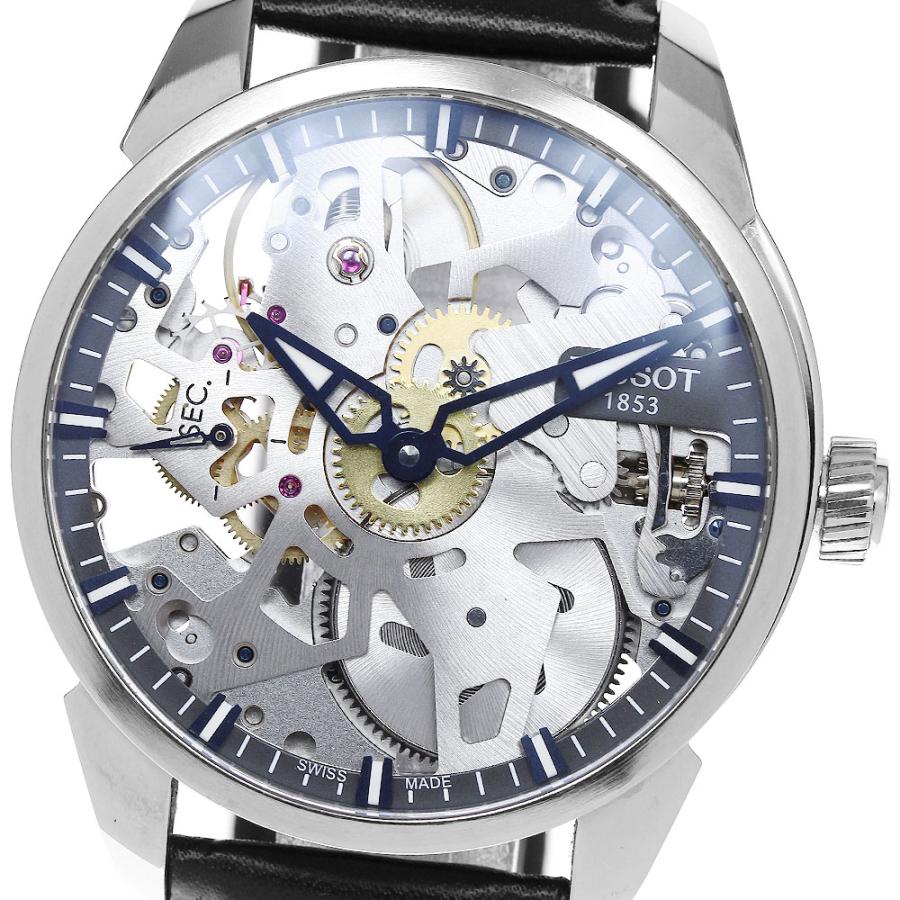 TISSOT ティソ T070.405.16.411.00 T-コンプリカシオン スケレッテ 手巻き メンズ 保証書付き_813127 ...