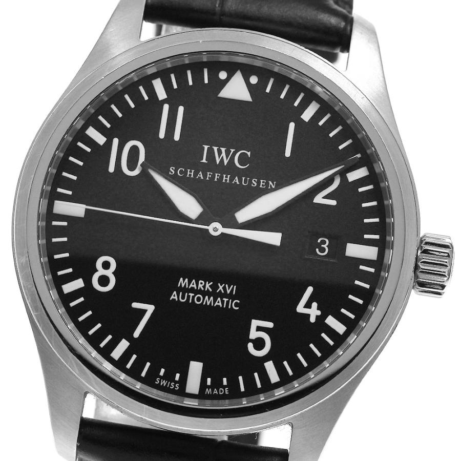 IWC IWC SCHAFFHAUSEN IW325501 パイロットウォッチ マークXVI デイト 自動巻き メンズ 良品 保証書付き ...