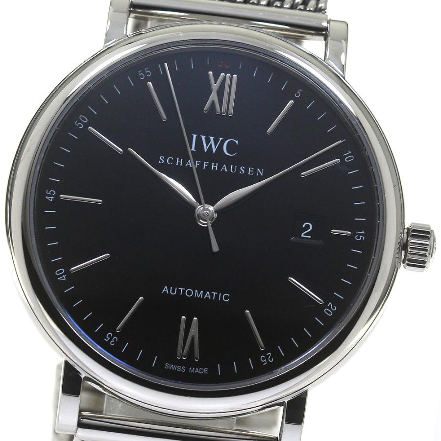 IWC SCHAFFHAUSEN IW356508 ポートフィノ デイト 自動巻き ボーイズ 良品 箱・保証書付き_813508 ...
