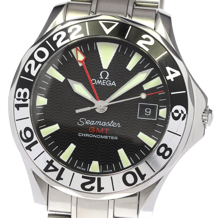 OMEGA オメガ 2234.50 シーマスター300 50周年記念 GMT デイト 自動巻き メンズ _813871 : CLOSER ...
