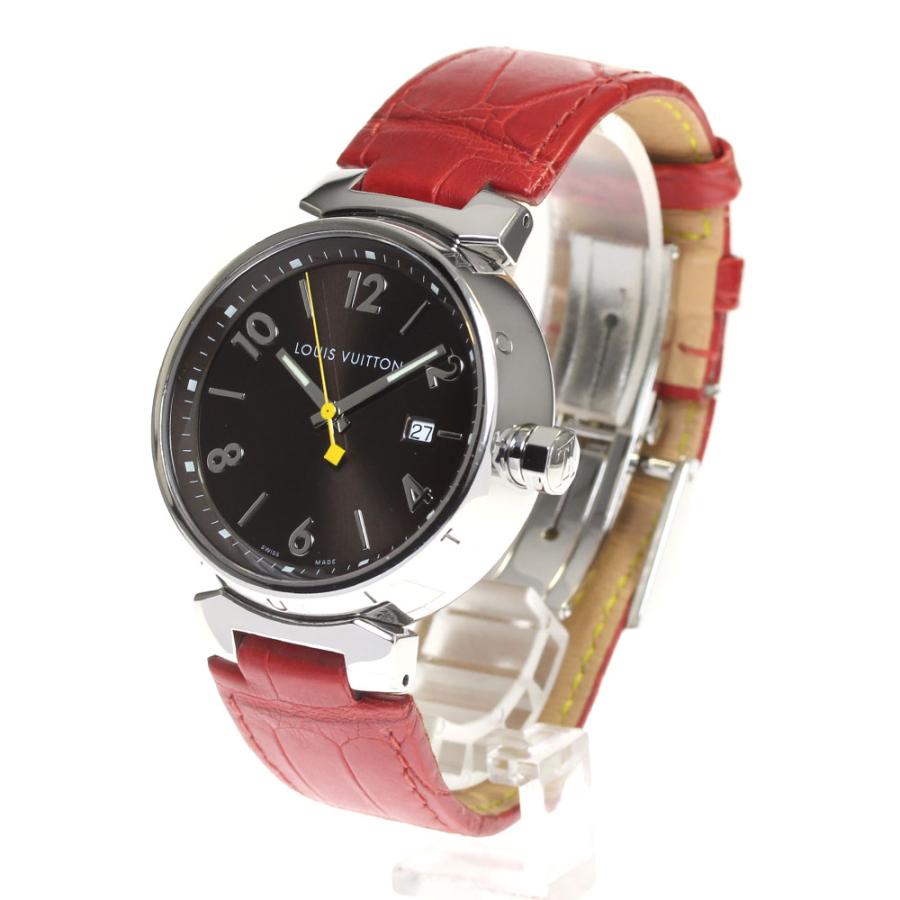 LOUIS VUITTON（ルイ・ヴィトン） LOUIS VUITTON Q1111 タンブール デイト クォーツ メンズ _814008 ...