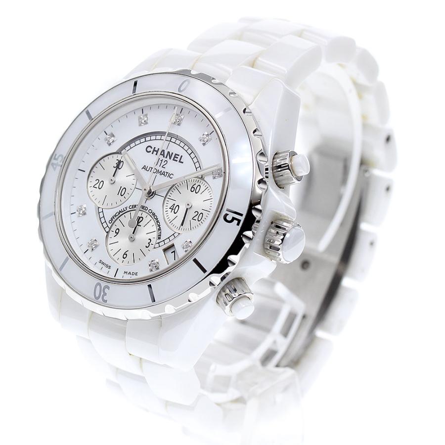 シャネル CHANEL H2009 J12 9Pダイヤ クロノグラフ 自動巻き メンズ 良品 _814542 :814542:CLOSER ...
