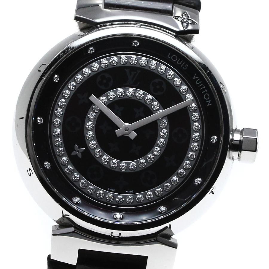 LOUIS VUITTON ルイ・ヴィトン Q111C タンブール ディアモンGM ダイヤモンドダイアル クォーツ メンズ _815056 : CLOSER Yahoo!ショップ - 通販 ...