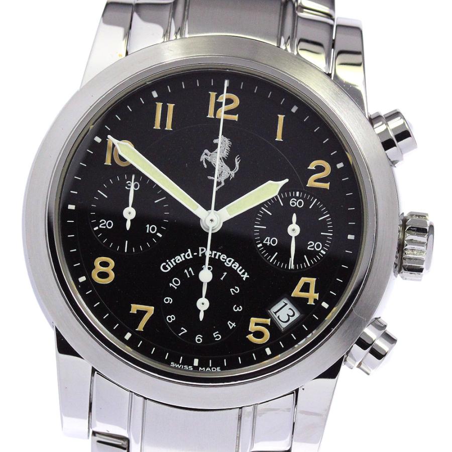 ジラール・ペルゴ GIRARD PERREGAUX 8020 フェラーリ クロノグラフ デイト 自動巻き メンズ _815059 : ...