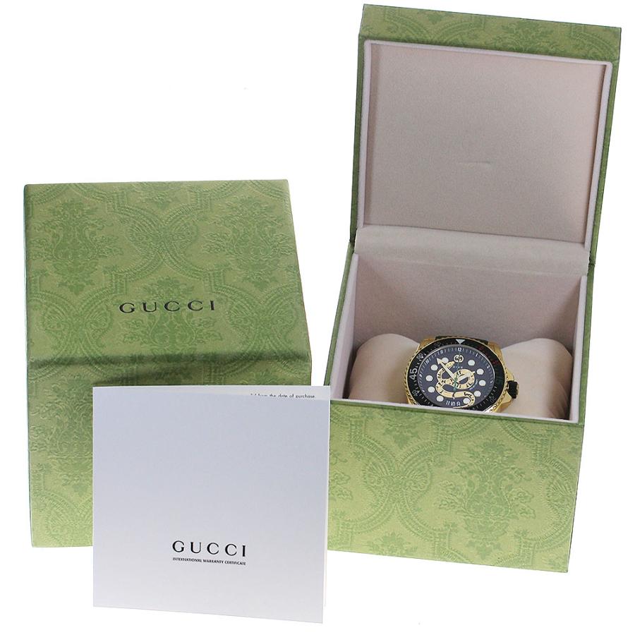 グッチ GUCCI YA136219/136.2 ダイヴ スネーク デイト クォーツ メンズ 良品 箱・保証書付き_815526 : ...