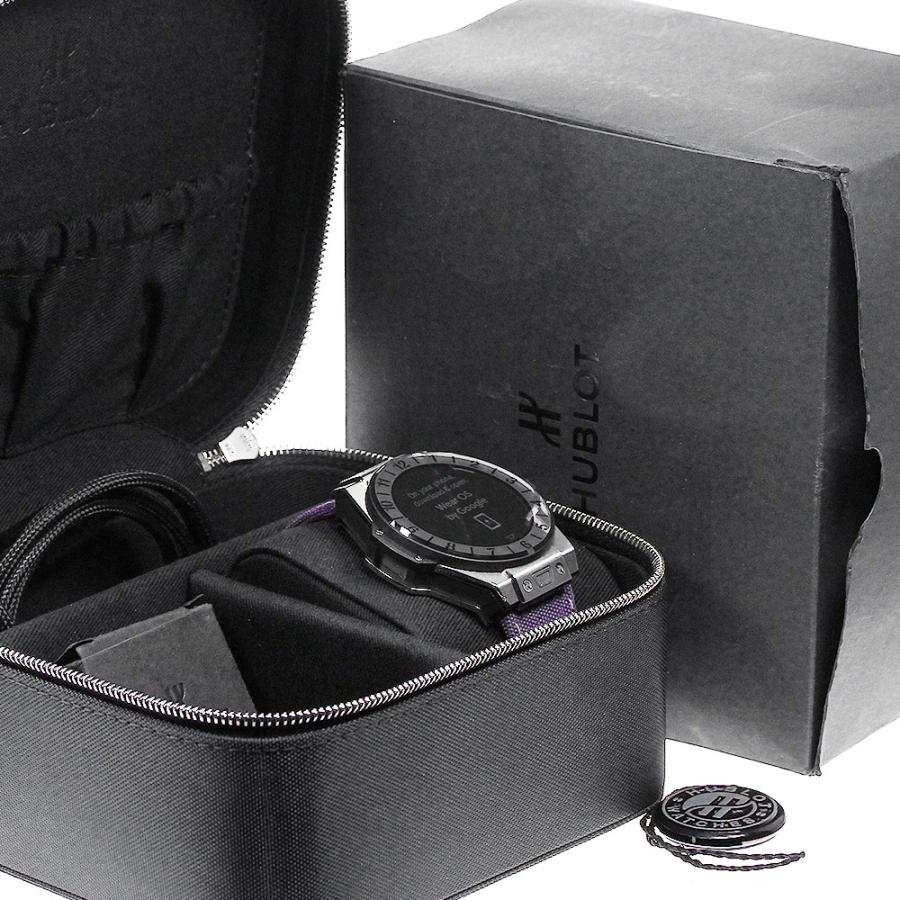 HUBLOT ウブロ 440.NX.1100.NR.PLW21 ビッグバンe チタニウム クォーツ メンズ 良品 箱付き_815530 ...