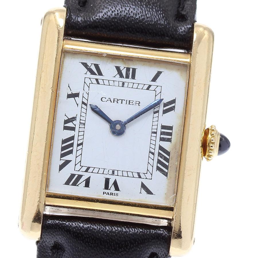Cartier カルティエ CARTIER W1504953 タンクルイ MM K18YG 手巻き レディース _815556 ...