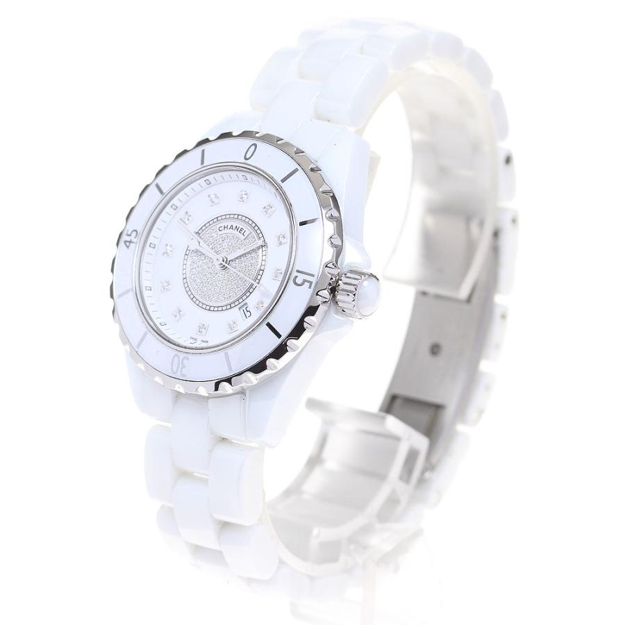 CHANEL シャネル H2123 J12 ダイヤモンド 白セラミック クォーツ レディース 良品 _816363 : CLOSER Yahoo!ショップ - 通販 - Yahoo!ショッピング