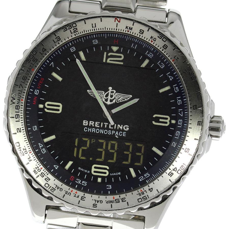 ブライトリング BREITLING A56012.1 クロノスペース クォーツ メンズ _816420 : CLOSER Yahoo!ショップ - 通販 - Yahoo!ショッピング