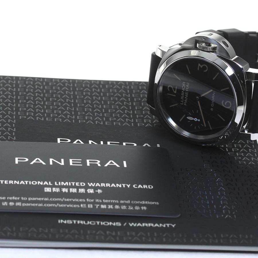 OFFICINE PANERAI パネライ PAM00915 ルミノール ベース 8デイズ 手巻き メンズ 保証書付き_816492 ...
