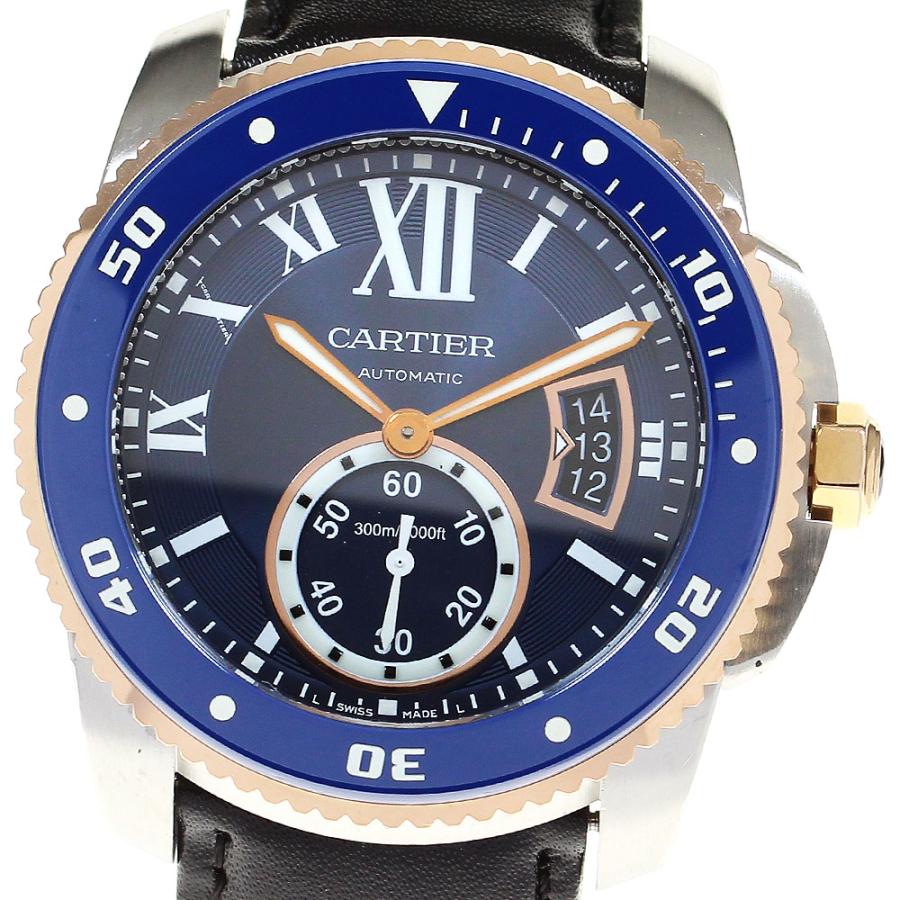 Cartier カルティエ CARTIER W2CA0008 カリブルドゥカルティエ ダイバー デイト 自動巻き メンズ 保証書付き ...