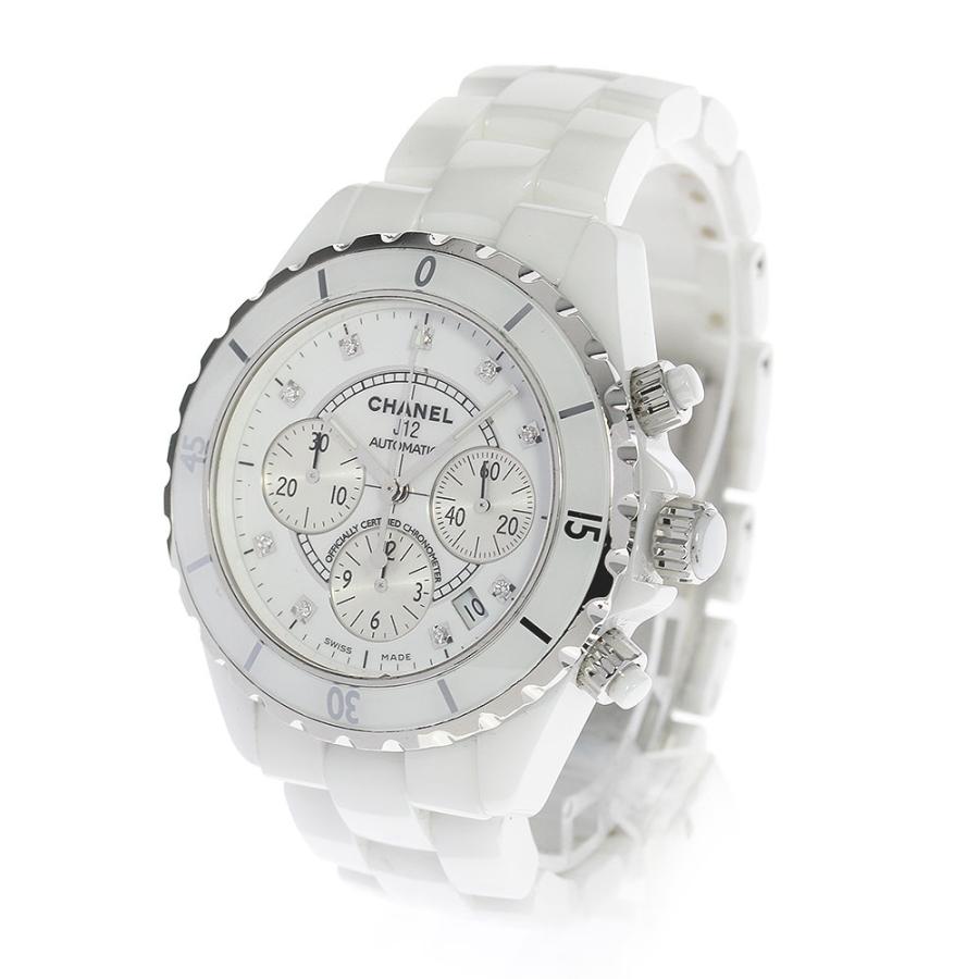 シャネル CHANEL H2009 J12 9Pダイヤ クロノグラフ 自動巻き メンズ 保証書付き_817234 :817234:CLOSER ...