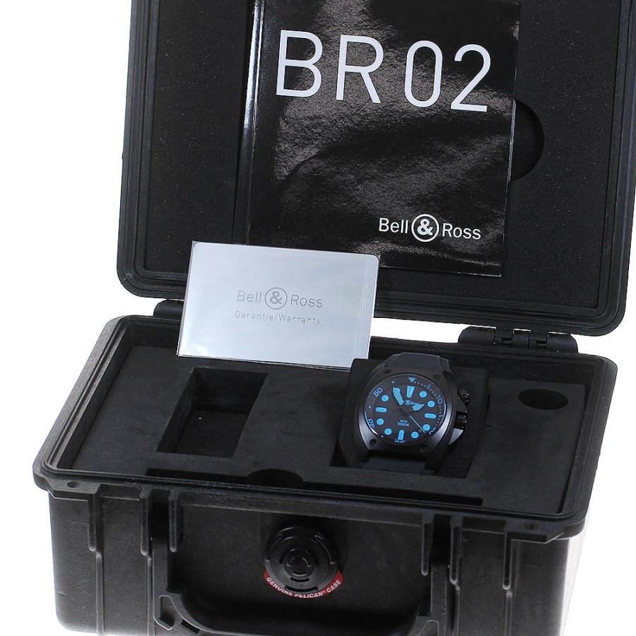 ベル&ロス Bell＆Ross BR02-20 カーボンフィニッシュ デイト 自動巻き メンズ 良品 箱・保証書付き_817342 ...