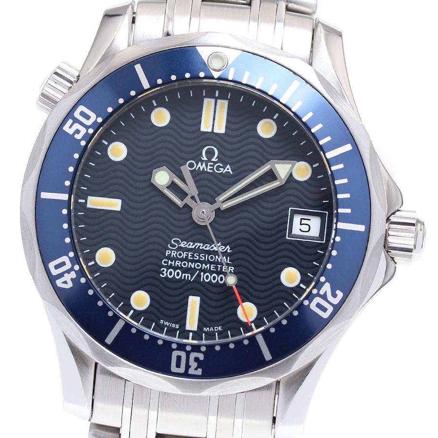 OMEGA オメガ 2551.80 シーマスター 300 デイト 自動巻き ボーイズ 良品 _818642 : CLOSER Yahoo ...