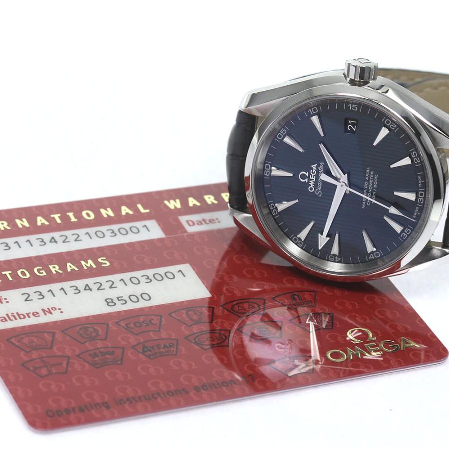 OMEGA オメガ 231.13.42.21.03.001 シーマスター アクアテラ マスターコーアクシャル クロノメーター 自動巻き メンズ ...