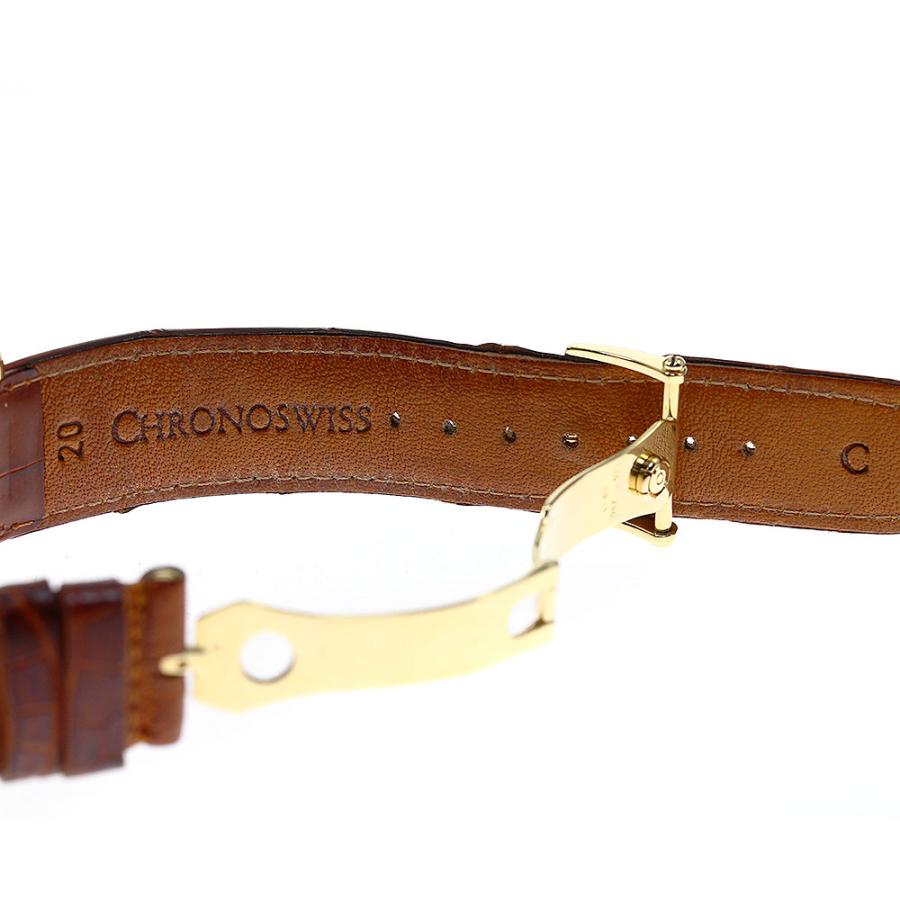 CHRONOSWISS クロノスイス Chronoswiss CH1421 デルフィス K18YG ジャンピングアワー レトログラード 自動巻き メンズ 良品 箱・保証書付き_819468 ...