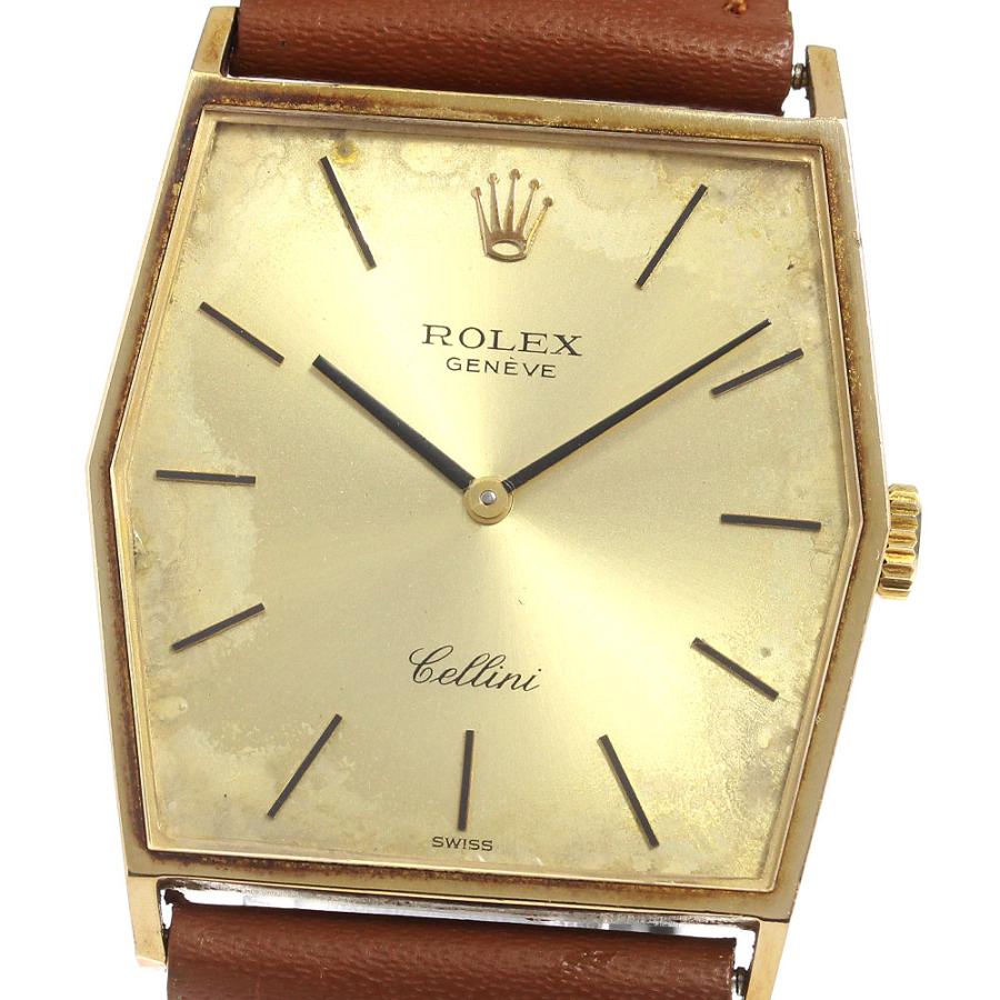 ROLEX ロレックス 4122 チェリーニ K18YG cal.1601 手巻き メンズ _820143 : CLOSER Yahoo ...