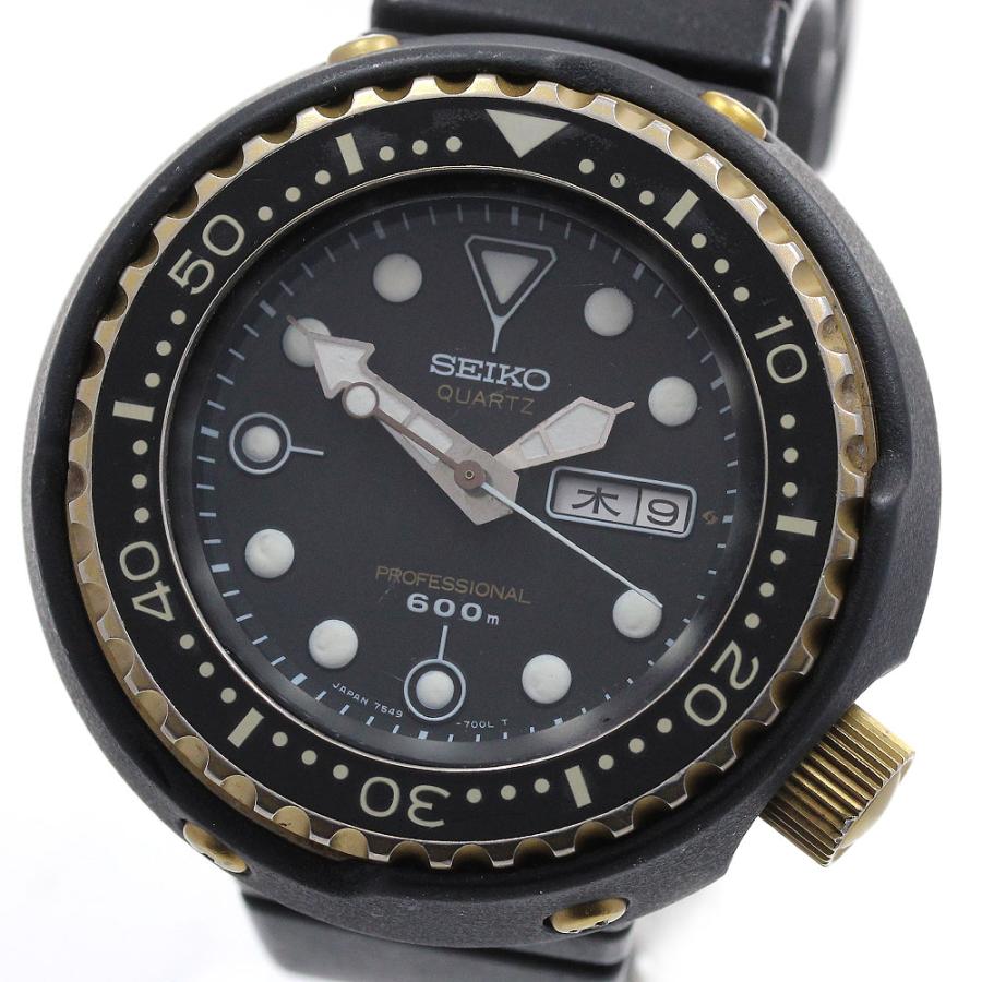 SEIKO セイコー 7549-7009 プロスペックス スクーバ600 デイデイト クォーツ メンズ _820172 : CLOSER Yahoo!ショップ - 通販 - Yahoo!ショッピング