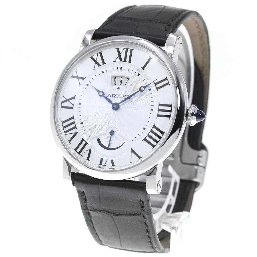 カルティエ CARTIER W1556369 ロトンド ドゥ カルティエ パワーリザーブ 手巻き メンズ 保証書付き_820799 : ...