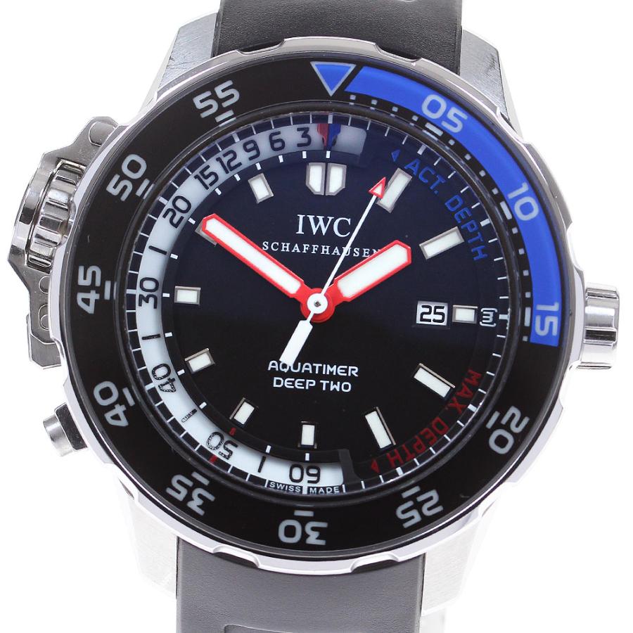IWC IWC SCHAFFHAUSEN IW354702 アクアタイマー ディープツー デイト 自動巻き メンズ 保証書付き_821087 ...