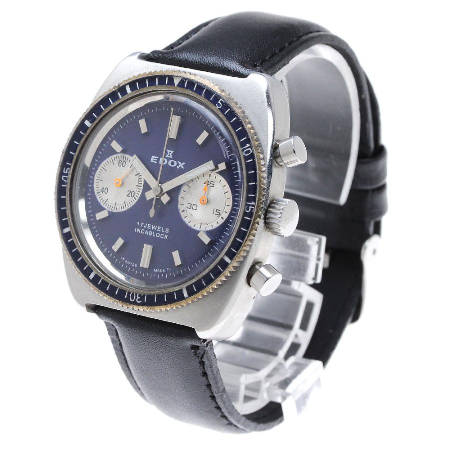 EDOX エドックス クロノグラフ cal.7733 手巻き メンズ _821344 : CLOSER Yahoo!ショップ - 通販 - Yahoo!ショッピング