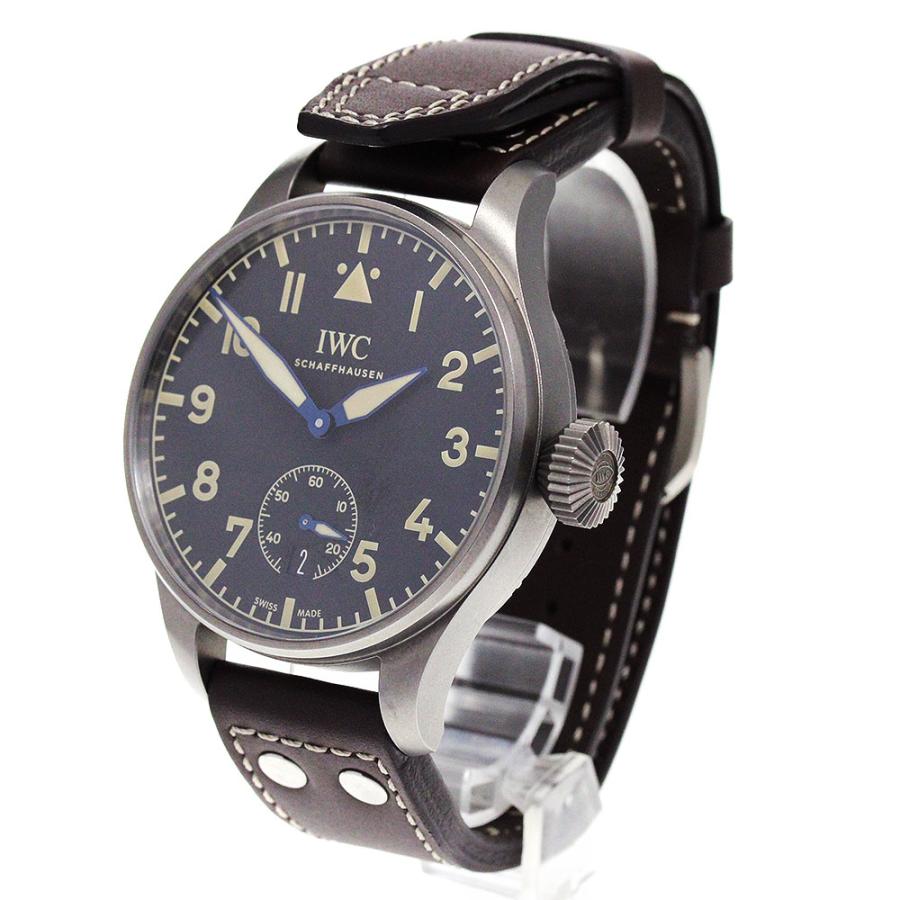 IWC SCHAFFHAUSEN IW510301 ビッグパイロットヘリテージウォッチ 48 裏面パワーリザーブ 手巻き メンズ 極美品 保証 ...