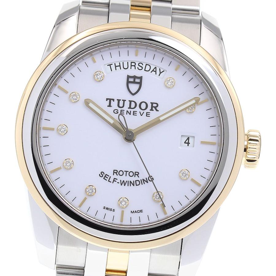 TUDOR チュードル 56003 グラマー デイトデイ 10P ダイヤモンド 自動巻き メンズ _821998 : CLOSER Yahoo ...