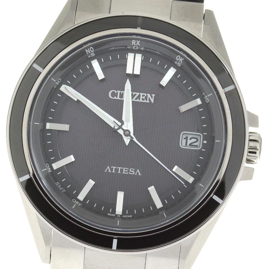 CITIZEN シチズン CB3030-76E/H128-001R701 アテッサ ソーラー電波 メンズ 極美品 箱・保証書付き_822155 ...