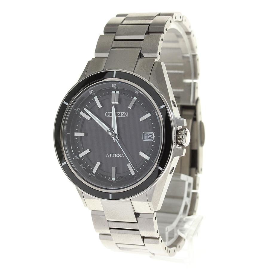 CITIZEN シチズン CB3030-76E/H128-001R701 アテッサ ソーラー電波 メンズ 極美品 箱・保証書付き_822155 ...