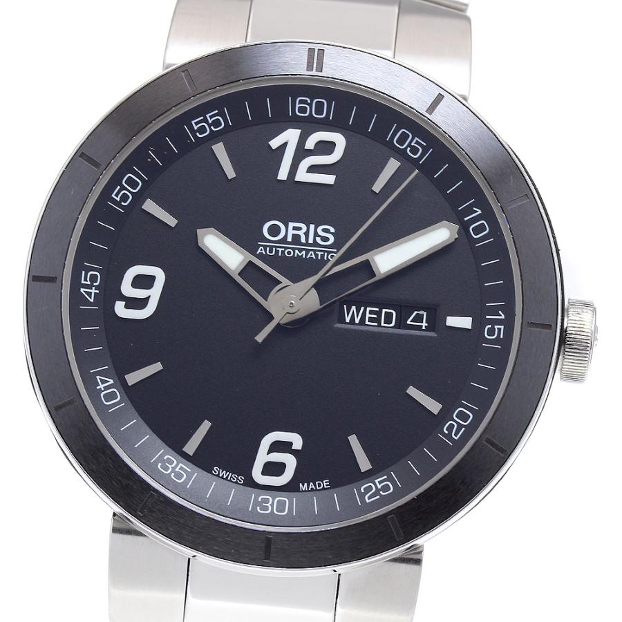 ORIS オリス 01 735 7651 4174-07 8 25 10 デイデイト 自動巻き メンズ 良品 保証書付き_822821 ...