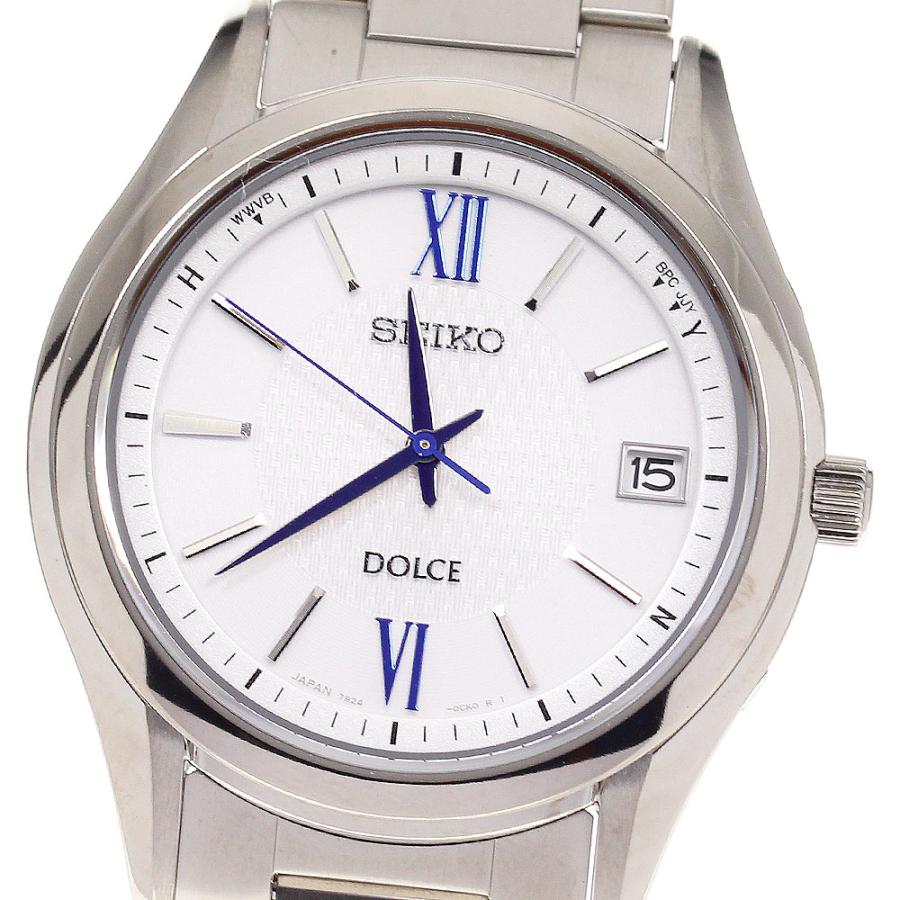 SEIKO セイコー SADZ185/7B24-0BM0 ドルチェ デイト ソーラー電波 メンズ 美品 箱付き_823074 : CLOSER ...