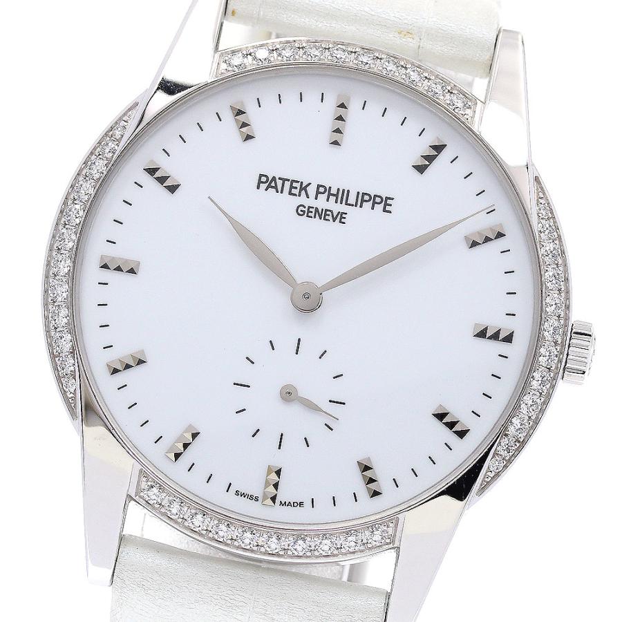 PATEK PHILIPPE パテックフィリップ 7122/200G カラトラバ K18WG ダイヤベゼル 手巻き レディース _823383 : CLOSER Yahoo!ショップ - 通販 ...