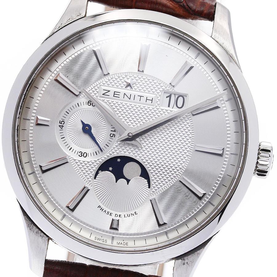 ZENITH（ゼニス） ZENITH 03.2140.691/02.C498 キャプテン グランドデイト ムーンフェイズ 自動巻き メンズ ...
