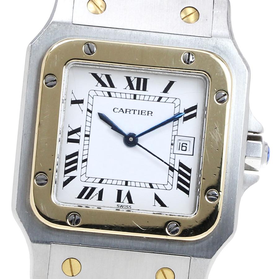 Cartier（カルティエ） CARTIER 81036283 サントスガルベLM YGコンビ 自動巻き メンズ _823536 ...