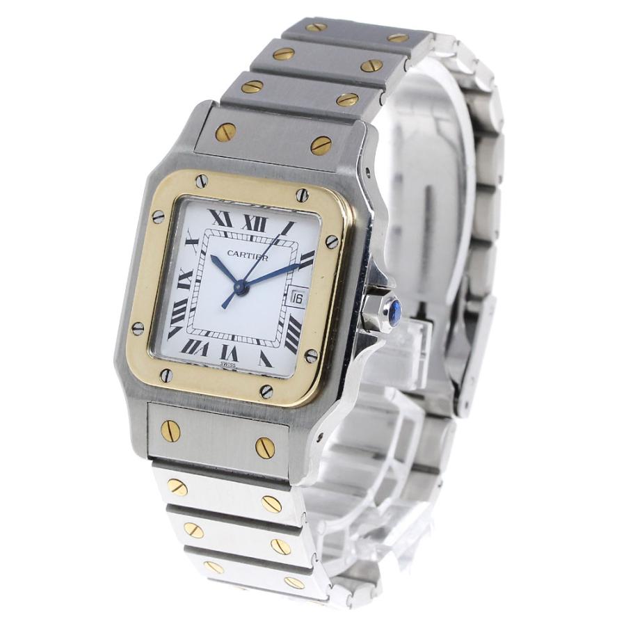 Cartier（カルティエ） CARTIER 81036283 サントスガルベLM YGコンビ 自動巻き メンズ _823536 ...