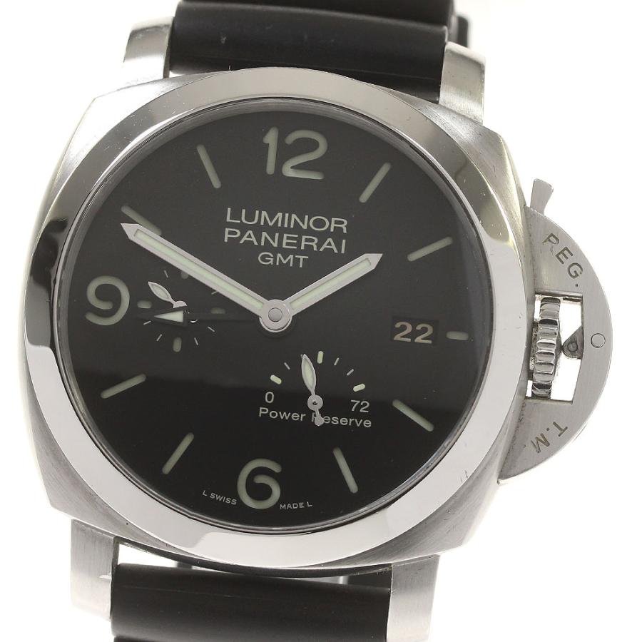 OFFICINE PANERAI パネライ PAM00347 ルミノール1950 3デイズ GMT パワーリザーブ 自動巻き メンズ 箱・保証 ...