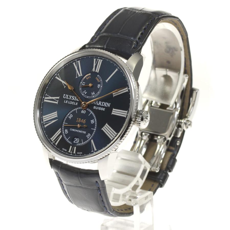 ULYSSE NARDIN ユリス・ナルダン Ulysse Nardin 1183-310/43-RG マリーン クロノメーター デイト 自動巻き メンズ 箱・保証書付き_825717 ...
