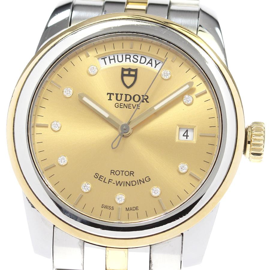 TUDOR チュードル 56003 グラマー デイトデイ 10Pダイヤモンド 自動巻き メンズ _826088 : CLOSER Yahoo ...