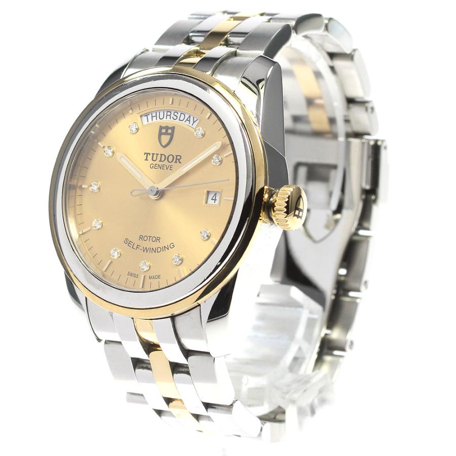 TUDOR チュードル 56003 グラマー デイトデイ 10Pダイヤモンド 自動巻き メンズ _826088 : CLOSER Yahoo ...