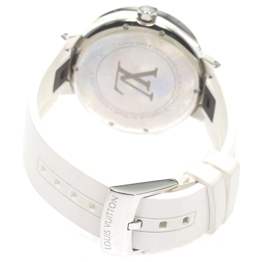 LOUIS VUITTON ルイ・ヴィトン QA020 タンブール ムーンディヴァイン クォーツ レディース 良品 _826211【ev10 ...